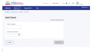 Add Clients (by ERIs) > User Manual | Income Tax Department