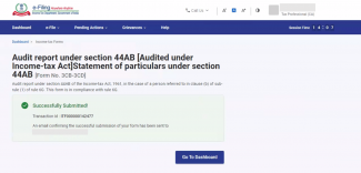 Form 3CB-3CD UM | Income Tax Department