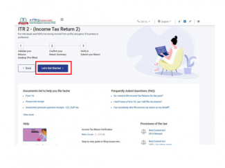 File ITR-2 Online User Manual | Income Tax Department