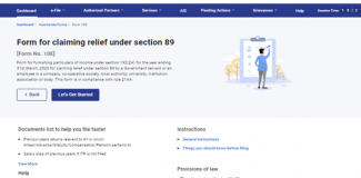 Form 10E User Manual | Income Tax Department