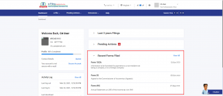 Dashboard and Worklist (CA) User Manual | Income Tax Department