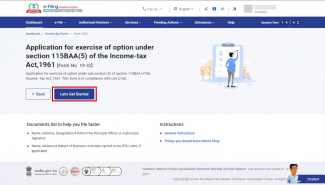Form 10-IC User Manual | Income Tax Department