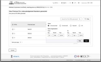 Form 10BD-BE User Manual | Income Tax Department