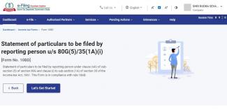 Form 10BD-BE User Manual | Income Tax Department