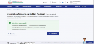Form 15 CA User Manual | Income Tax Department