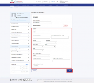 My Profile User Manual | Income Tax Department