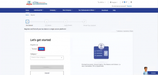 Register for e-Filing (TIN 2.0 Stakeholders) User Manual | Income Tax ...