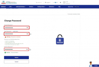 Change Your Password User Manual | Income Tax Department