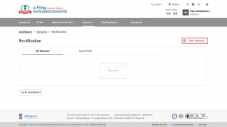 Raise Rectification Request User Manual | Income Tax Department