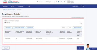 Form 15CC User Manual | Income Tax Department