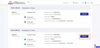 Form 29B User Manual | Income Tax Department