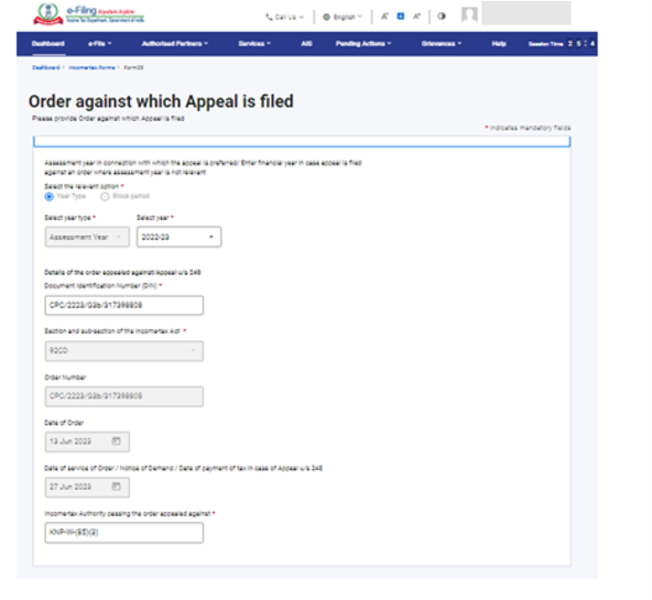Form 35 User Manual | Income Tax Department