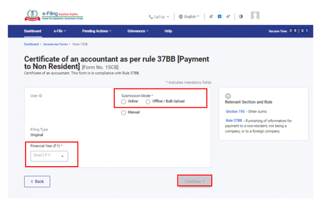 Form15CB User Manual | Income Tax Department