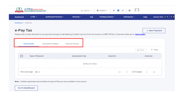 How to Generate Challan Form User Manual | Income Tax Department