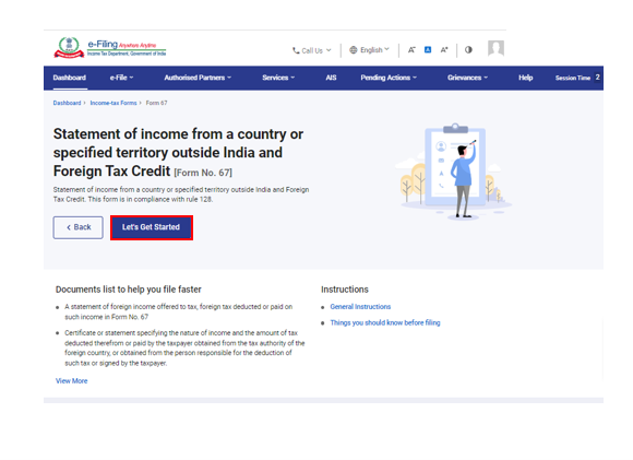 Form 67 User Manual | Income Tax Department