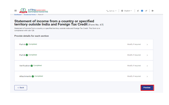 Form 67 User Manual | Income Tax Department