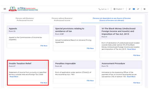 Form 67 User Manual | Income Tax Department