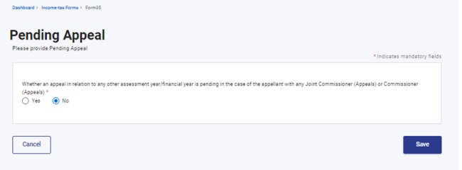 Form 35 User Manual | Income Tax Department