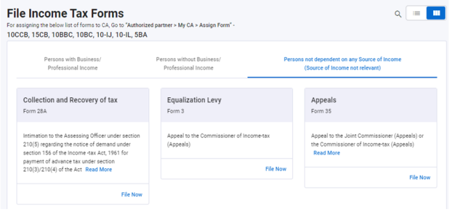 Form 35 User Manual | Income Tax Department