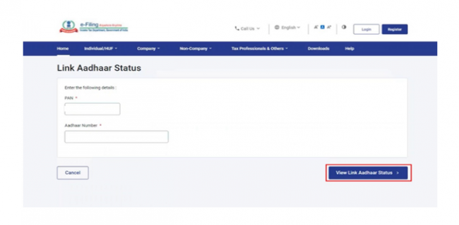 Link Aadhaar User Manual | Income Tax Department