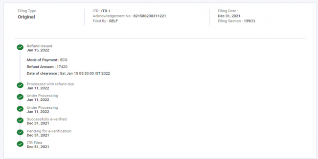 Refund Status User Manual | Income Tax Department