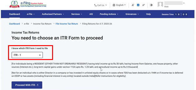 File ITR-1 (Sahaj) Online User Manual | Income Tax Department