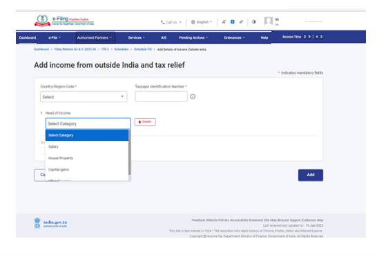 File ITR-2 Online User Manual | Income Tax Department