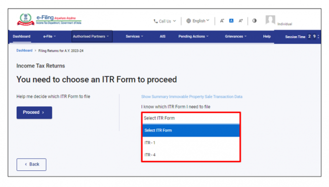 File ITR-4 (Sugam) Online User Manual | Income Tax Department