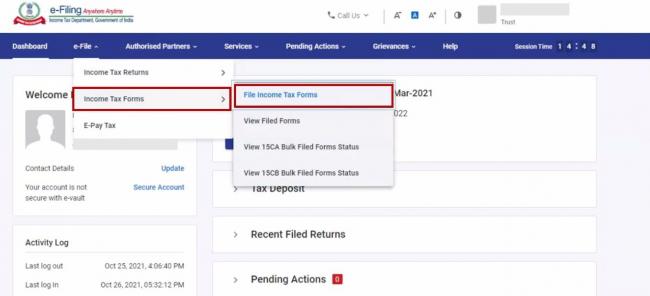 Form 3CA-3CD User Manual | Income Tax Department