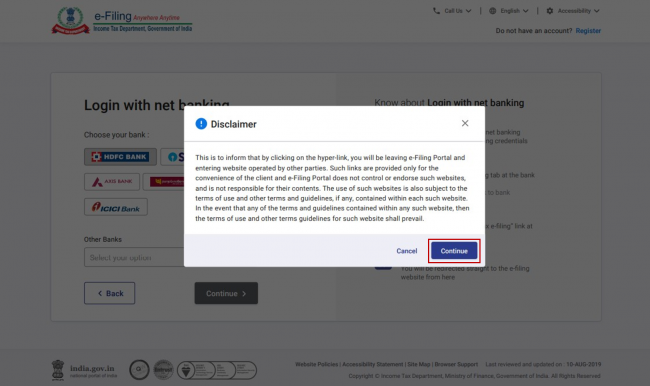 Login User Manual | Income Tax Department