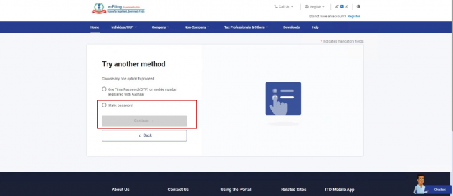 Login User Manual | Income Tax Department