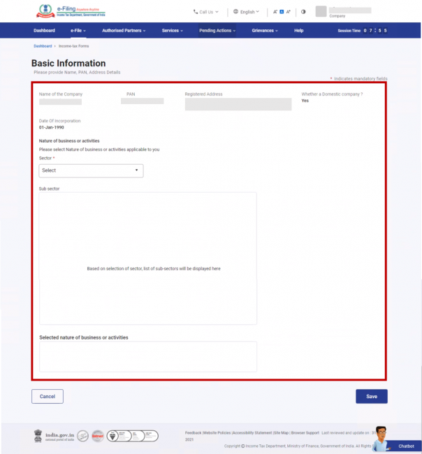 Form 10-IC User Manual | Income Tax Department
