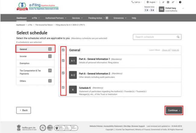 Identification and Generation of Applicable ITR User Manual | Income ...