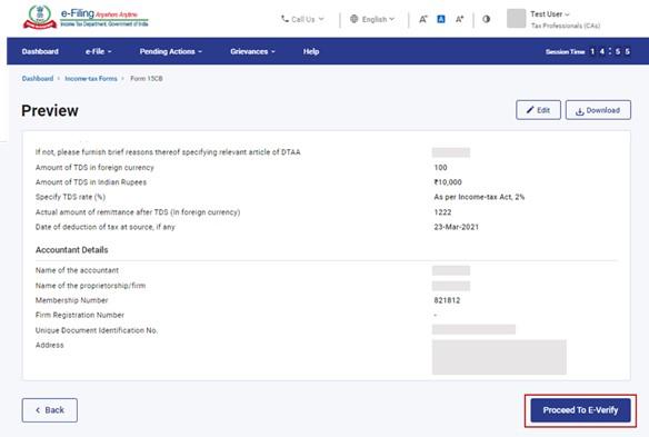 Form15CB User Manual | Income Tax Department