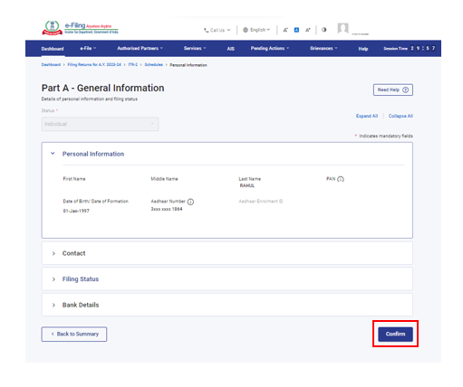 File ITR-2 Online User Manual | Income Tax Department