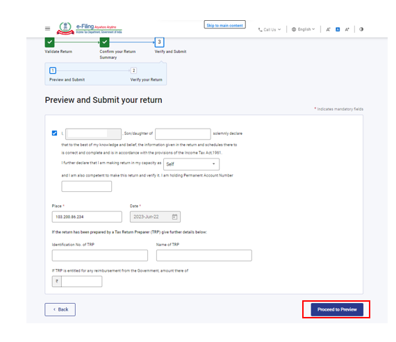 File Itr 2 Online User Manual Income Tax Department
