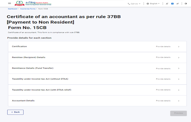 Form15CB User Manual | Income Tax Department