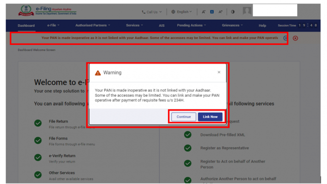 Login User Manual | Income Tax Department