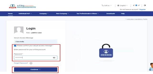 Login User Manual | Income Tax Department