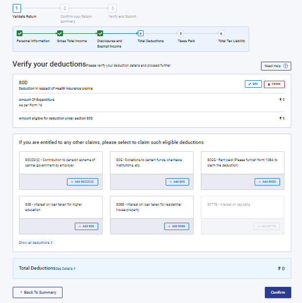 File ITR-4 (Sugam) Online User Manual | Income Tax Department