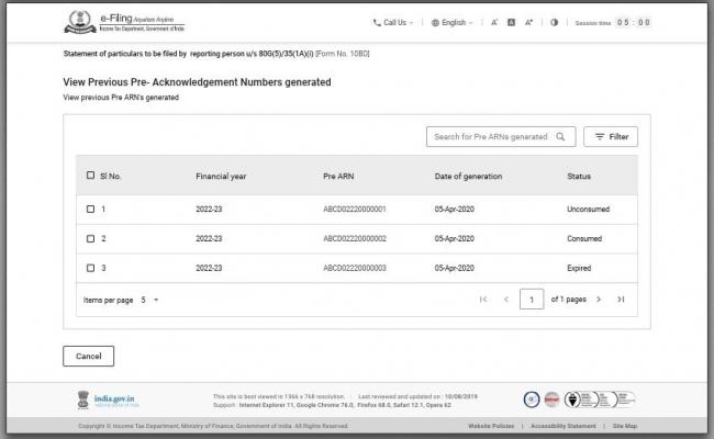 Form 10BD-BE User Manual | Income Tax Department