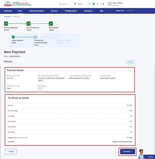 How to Generate Challan Form User Manual | Income Tax Department