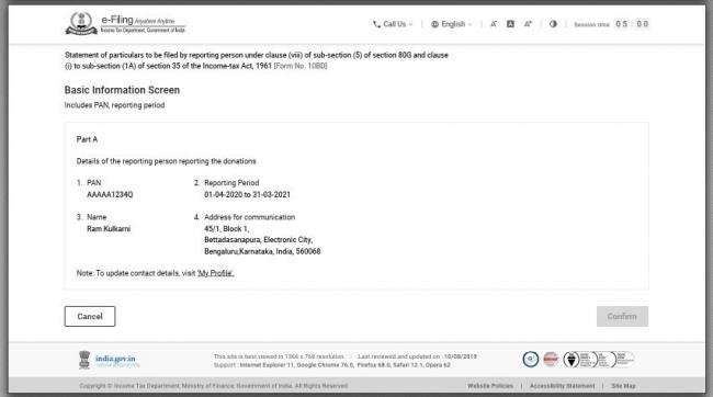 Form 10BD-BE User Manual | Income Tax Department