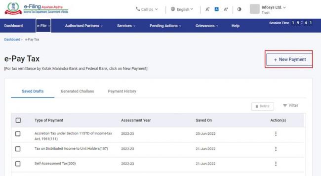How to Generate Challan Form User Manual | Income Tax Department
