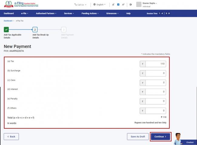 How to Generate Challan Form User Manual | Income Tax Department