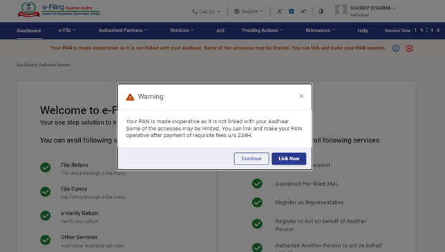 Challan Correction Request User Manual | Income Tax Department