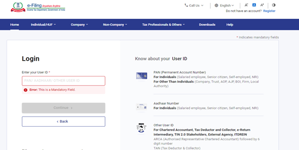 Form 15CC User Manual | Income Tax Department