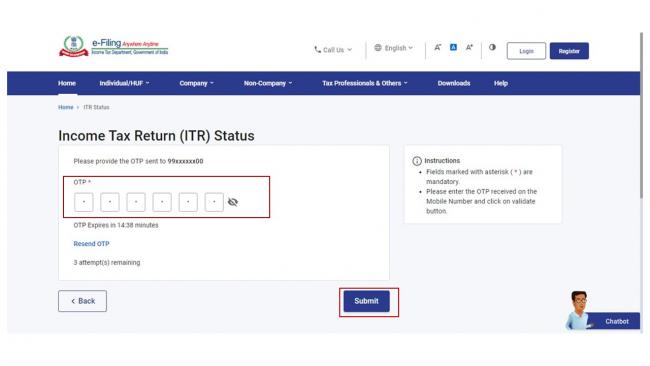 Know your ITR Status User Manual | Income Tax Department