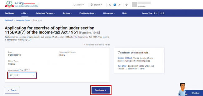 Form 10-ID User Manual | Income Tax Department